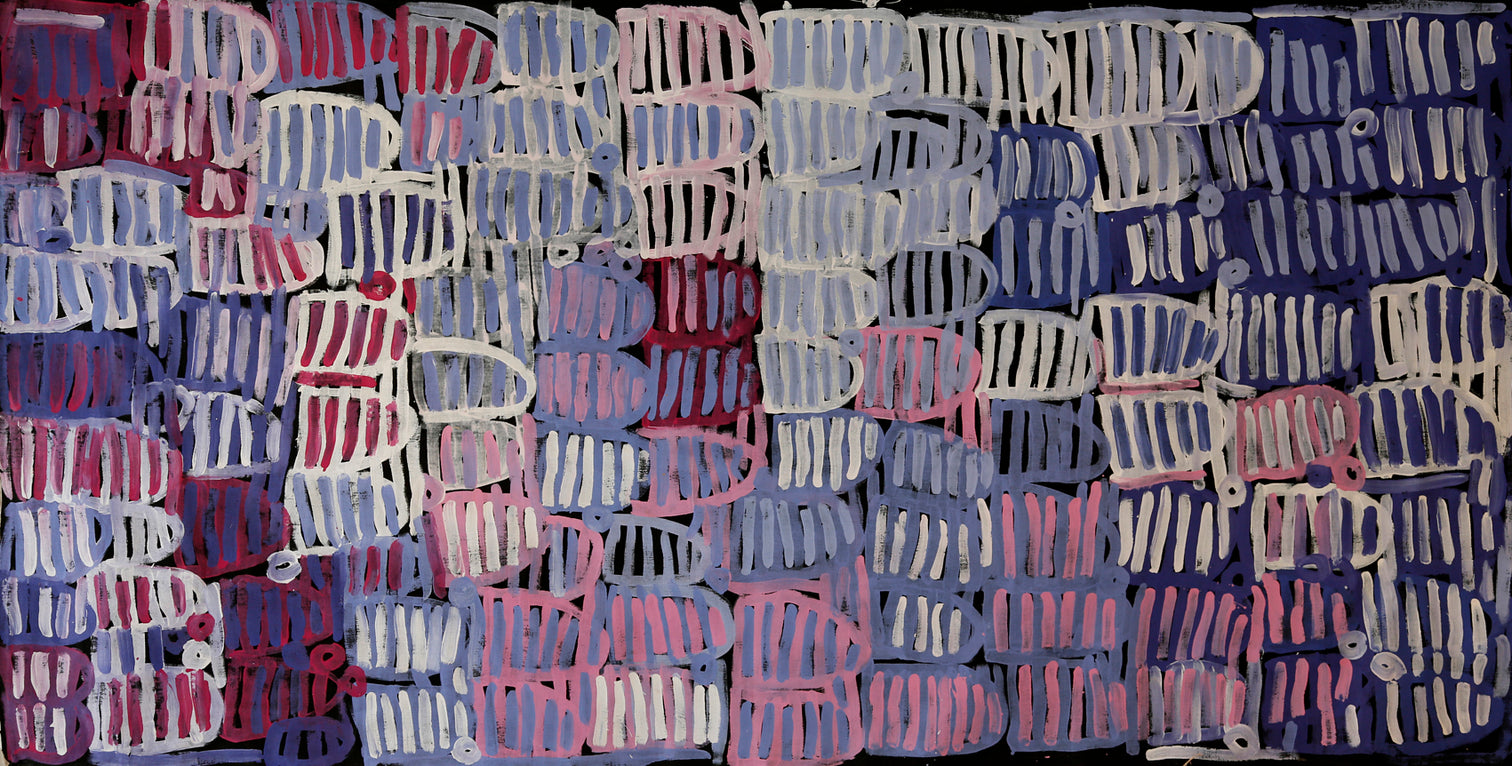 Aboriginal Art Painting 93A100, Minnie Pwerle, 1993 – Delmore Gallery